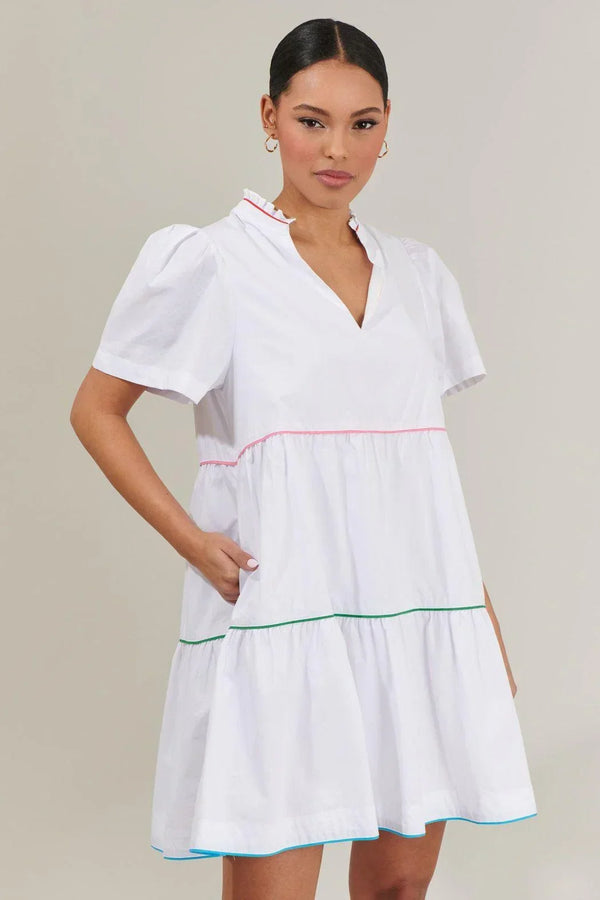 Candace Cotton Tiered Mini Dress – Cape Cod Fashionista